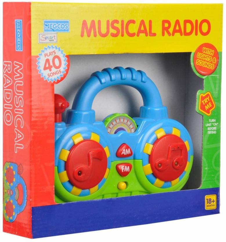 Megcos Carry-Along Musical Radio ? Fun Toy with Lights and Sounds ...
