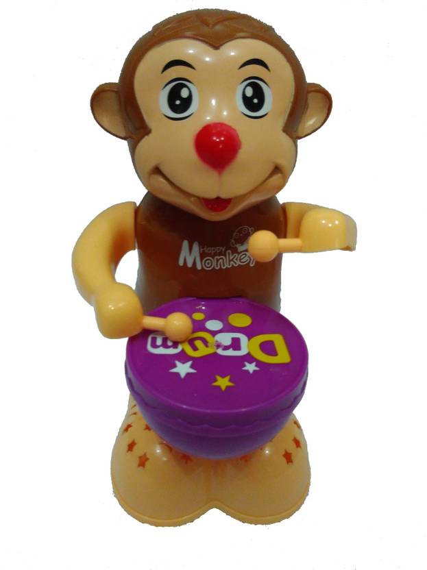 SMT Happy Monkey Beat The Drum With Music And Light - Happy Monkey Beat ...