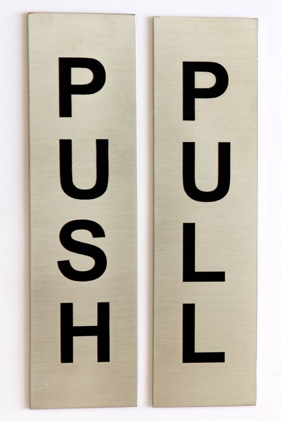 SHREYAS SIGNAGES Steel PUSH PULL, STAINLESS STEEL ETCHING SIGN Name ...