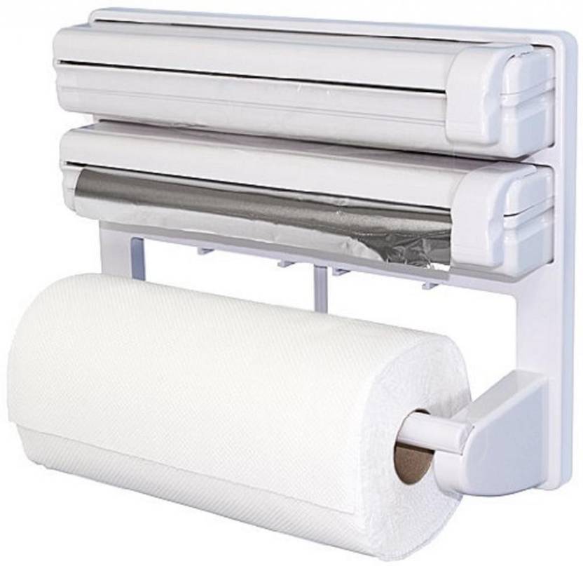 Wonder World ® 3-in-1 Kitchen Roll Holder Mount For Cling Film Towel ... Wonder World ® 3-in-1 Kitchen Roll Holder Mount For Cling Film Towel ...