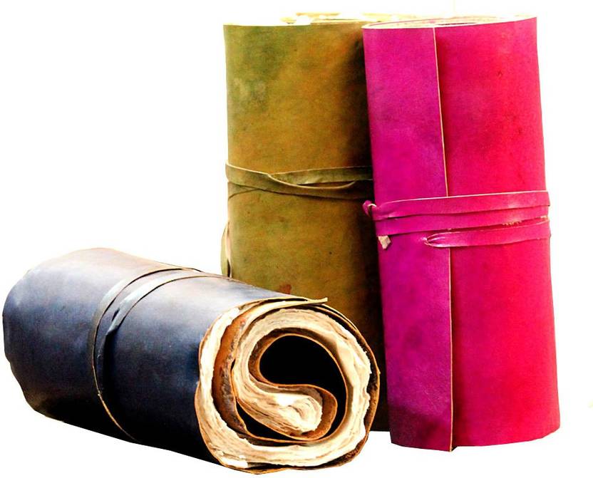 Flipkart.com | ALG ROUND LEATHER BOOK unruled A4 100 gsm Paper Roll ...