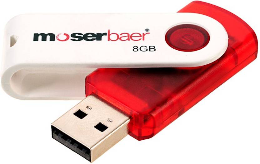 moserbaer USB Drives 8GB swivel 8 GB Pen Drive - moserbaer : Flipkart.com