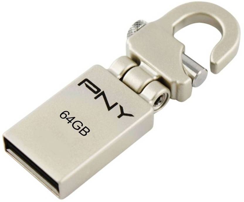 PNY USB Flash Drive Mini Hook Attache 64GB 64 GB Pen Drive - PNY ...