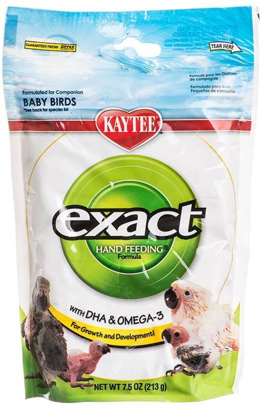 kaytee exact Hand Feeding Formula for Baby Birds 0.213 kg Dry New Born ...