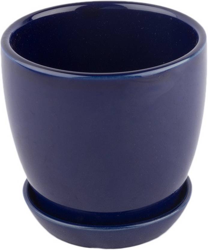 Ugaoo Indigo Blue Table Top Ceramic Pot - 4.5 inches Plant Container ...