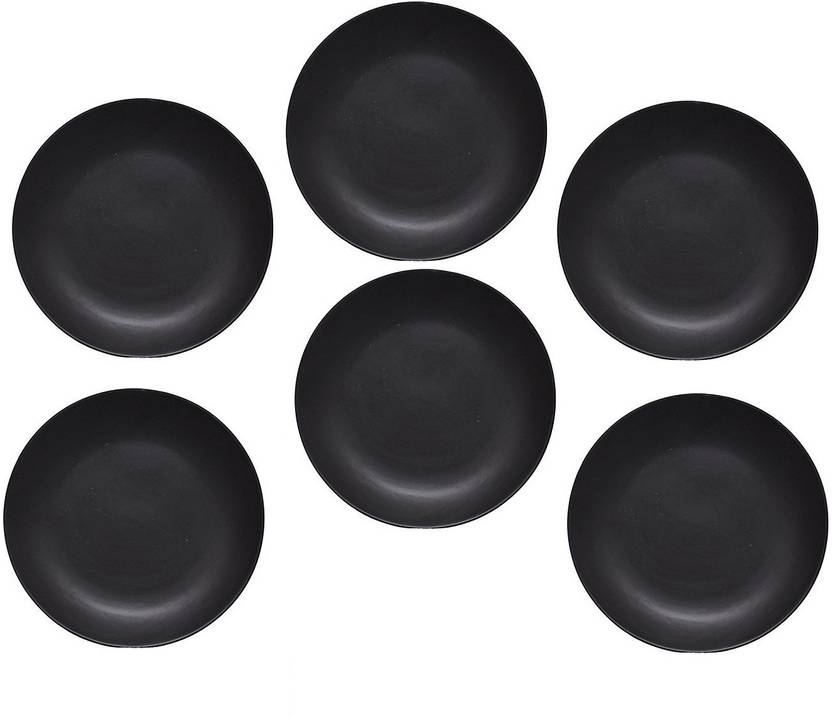 Shineware Royal Black Color Plate Set Price in India - Buy Shineware ...
