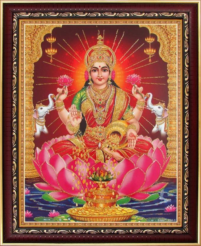 Goddess Lakshmi / Laxmiji / Laxmi Poster Paper Print - Art & Paintings ...