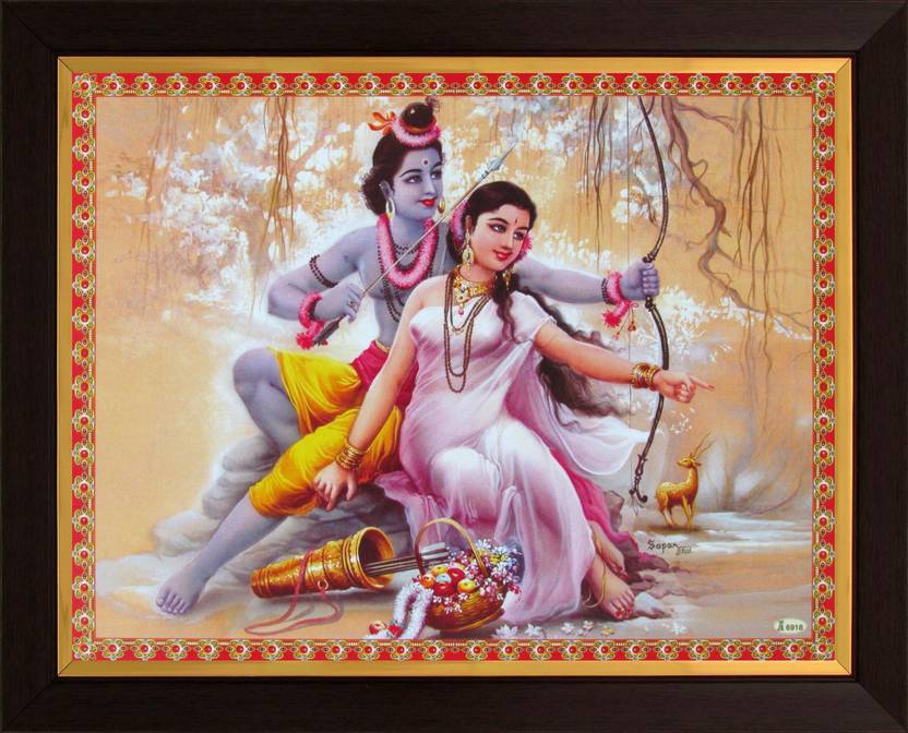 Lord Rama / Ram and Seetha / Rama and Sita Poster Paper Print - Art ...