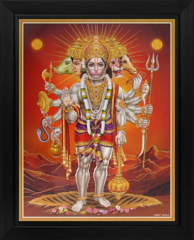 Lord Hanumanji / Panchmukhi Hanuman Poster Paper Print - Art ...