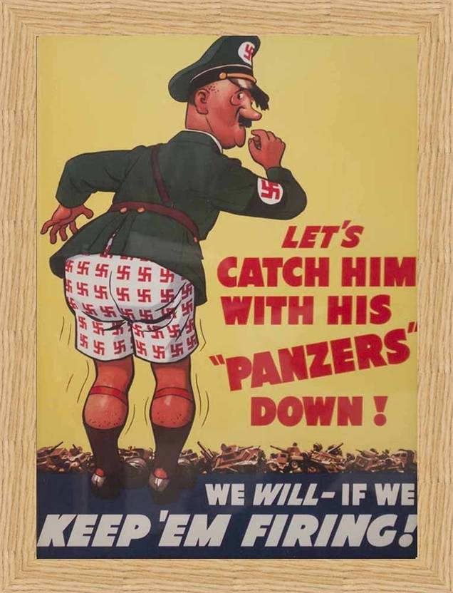 Nazi Hitler Framed Poster Fine Art Print - Abstract posters in India ...