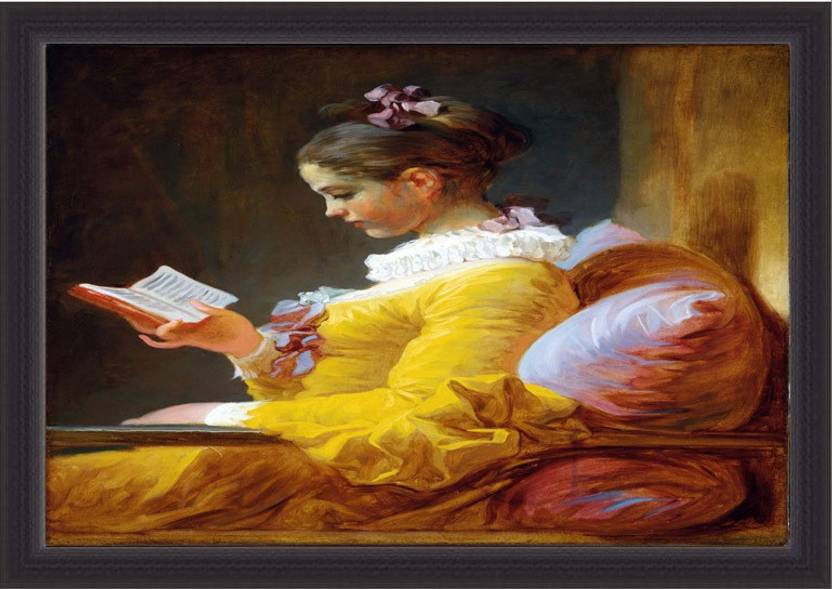 Jean-Honore-Fragonard-La-Liseuse Paper Print - Abstract posters in ...