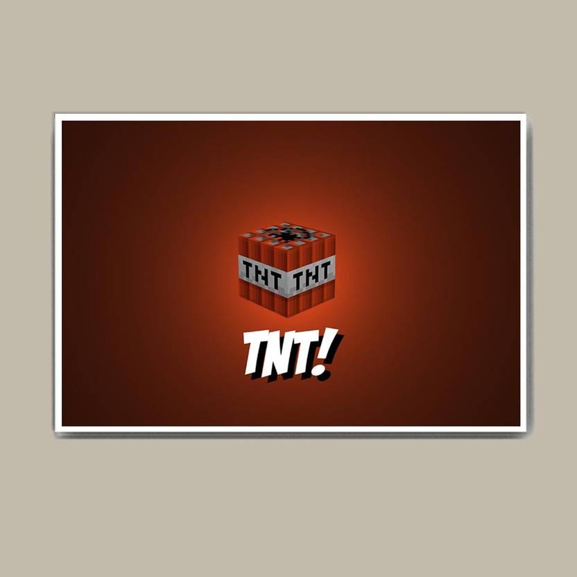 Minecraft Tnt Wall Hang Fine Art Print - Abstract posters in India ...