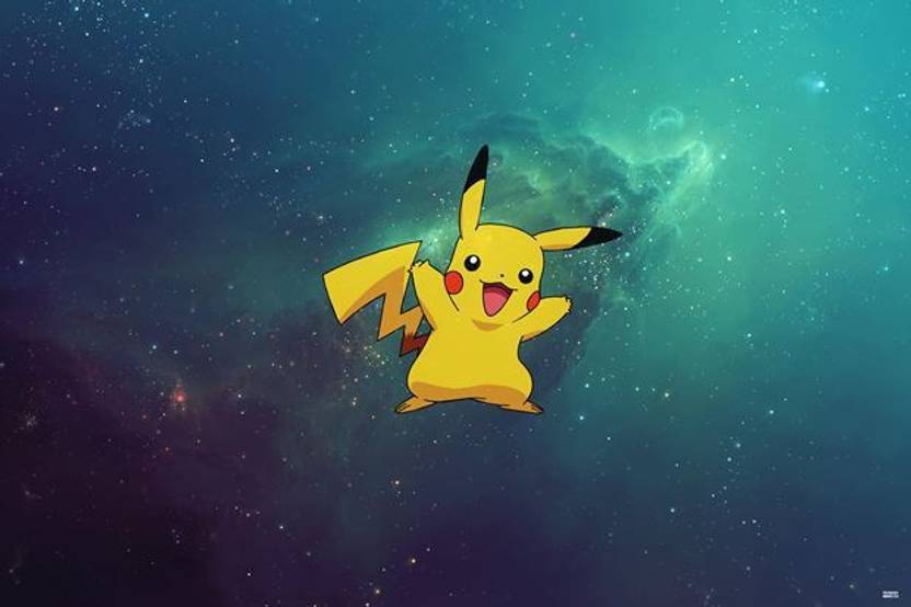 Pikachu Flying Photographic Paper - Animation & Cartoons, Comics ...