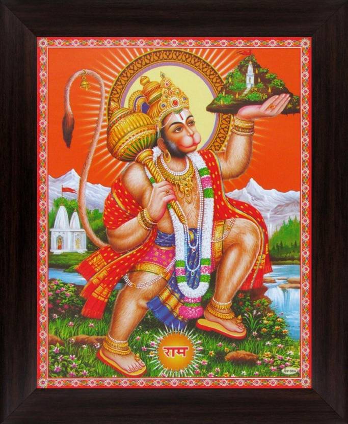 Lord Hanuman Carrying Sanjivani / Hanumanji Poster Paper Print - Art ...