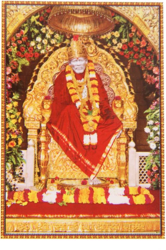 Bm Traders Shirdi Sai Baba Rolled Poster Big Paper Print - Religious ...