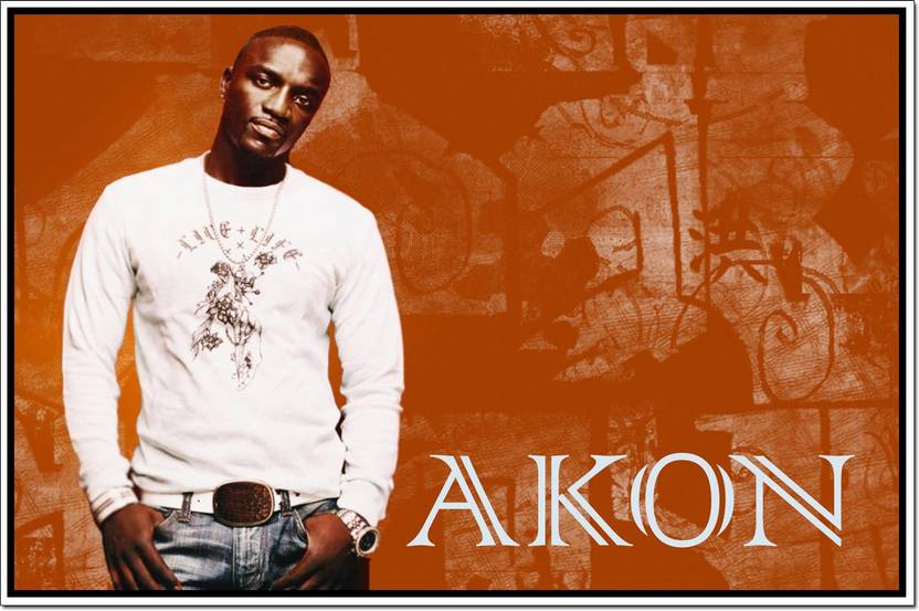 Posterhouzz Akon Poster Paper Print - Music posters in India - Buy art ...