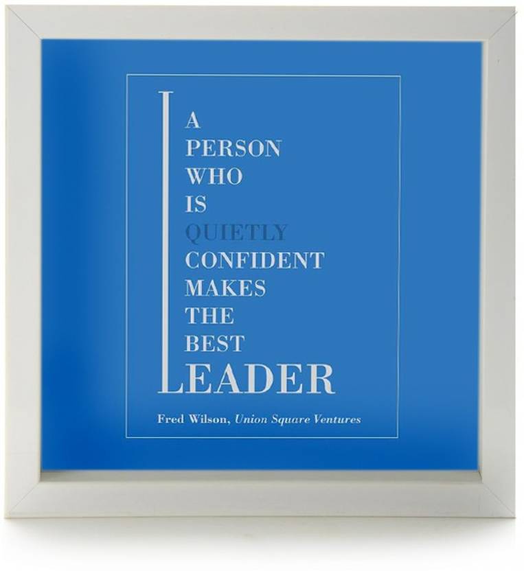 Speaking Frames 'Best Leader' Motivational Framed Poster (White Box ...