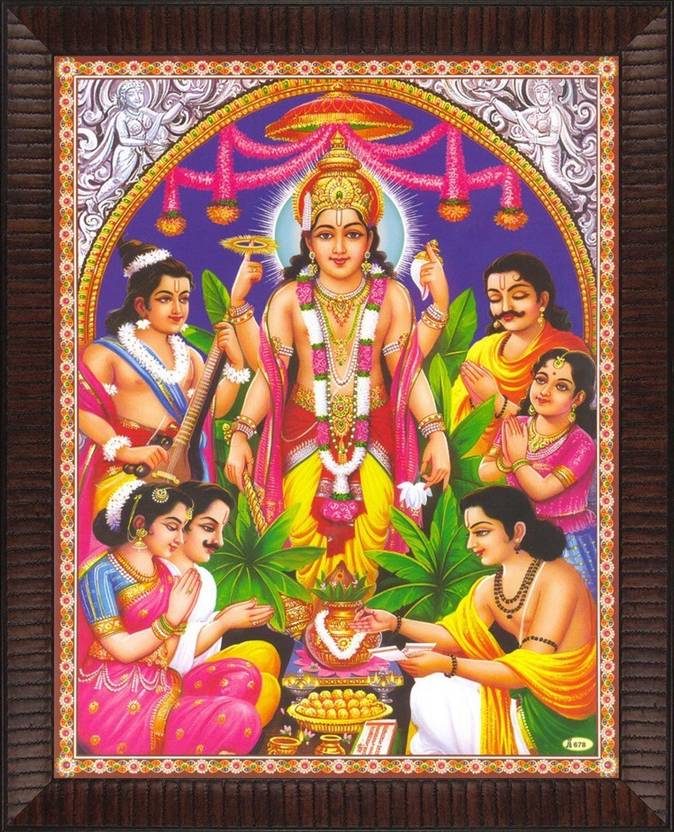 Lord Satyanarayan / Shree Satya Narayan Poster Paper Print - Art ...