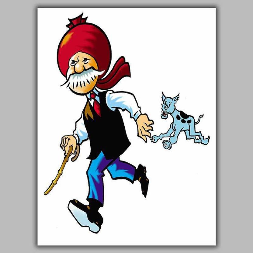 chacha chaudhary Poster Photographic Paper - Abstract, Animals ...