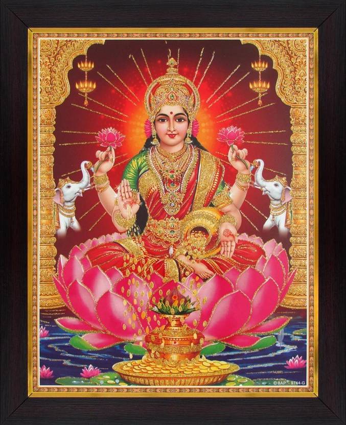 Goddess Lakshmi / Laxmiji / Laxmi Poster Paper Print - Art & Paintings ...