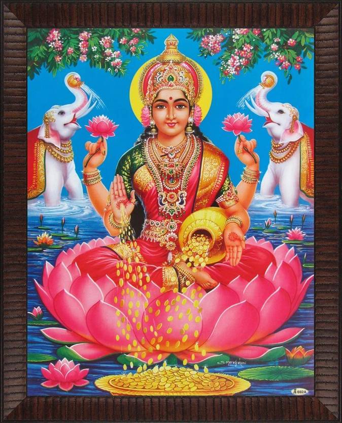Goddess Lakshmi / Laxmiji / Laxmi Poster Paper Print - Art & Paintings ...