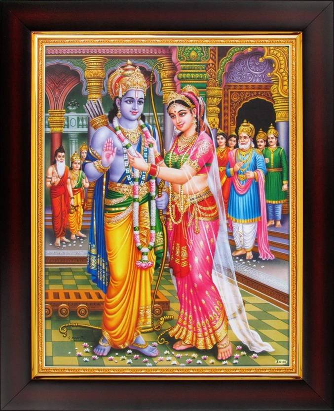 Lord Rama / Ram and Seetha / Sita Swayamvar Poster Paper Print - Art ...