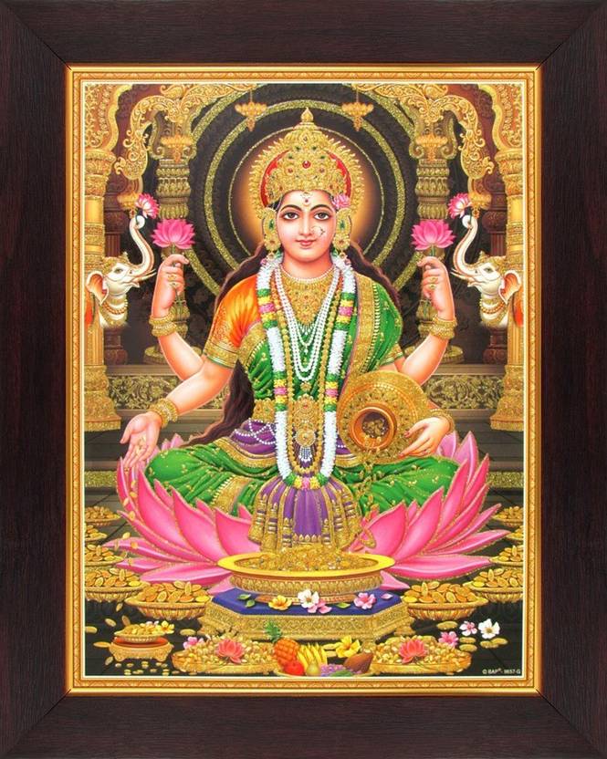 Goddess Lakshmi / Laxmiji / Laxmi Poster Paper Print - Art & Paintings ...