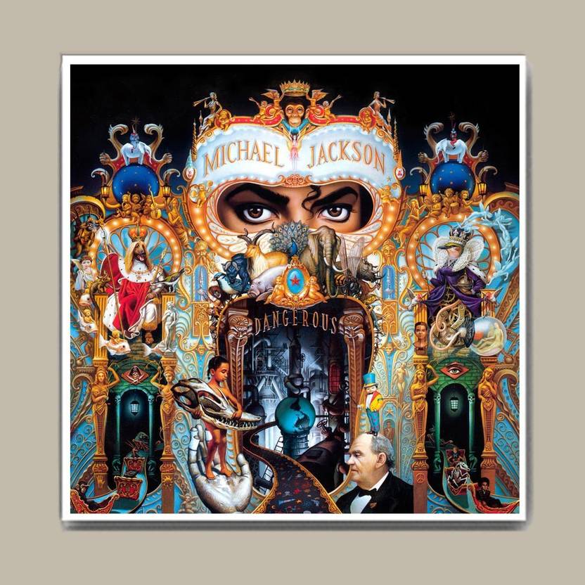 Michael Jackson Dangerous Album Cover Wall Hang Fine Art Print ...