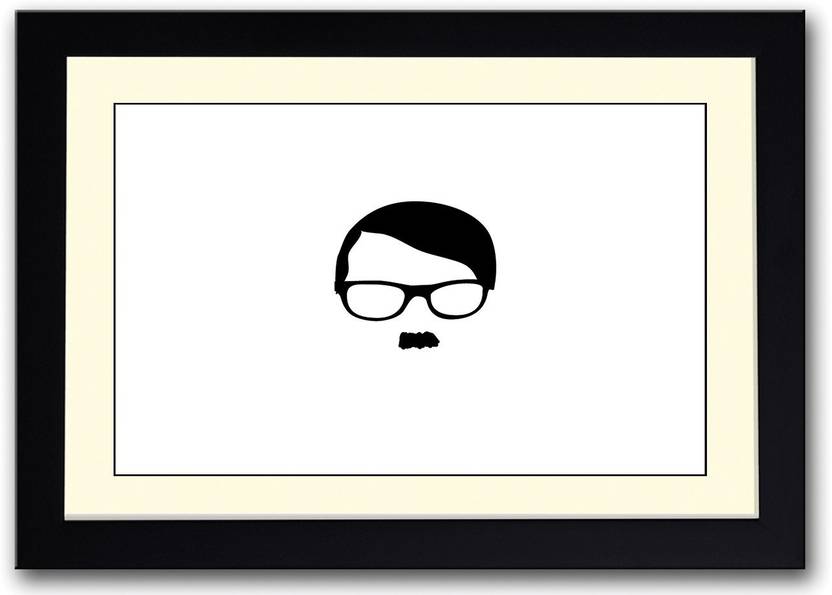 Adolf Hitler Moustache Fine Art Print - Minimal Art posters in India ...