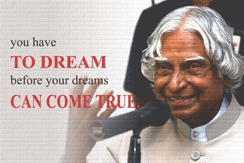 Poster - Abdul Kalam Dream Quotes Poster Paper Print - Art & Paintings ...