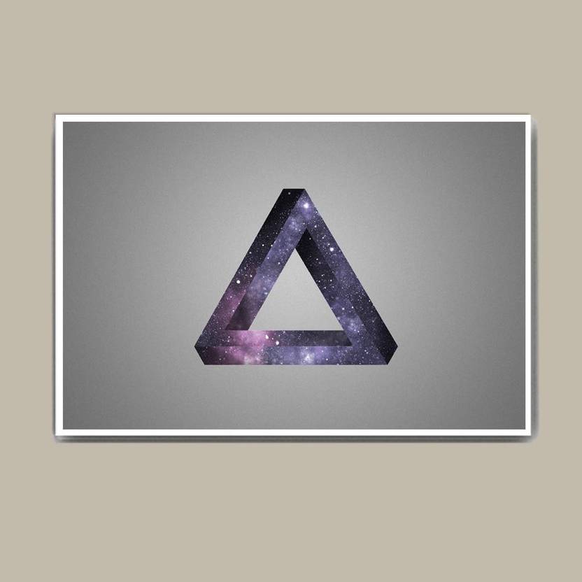 Modern Triangle Art Epic Scene Wall Hang Fine Art Print - Abstract ...