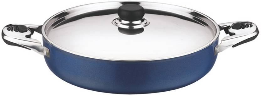 Vinod Deep Frypan 32cm with SS Lid Fry Pan 32 cm diameter with Lid 5.5 ...