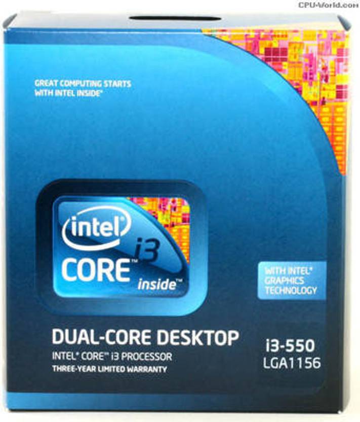 Intel i3-550 3.2 GHz LGA 1156 Socket 2 Cores Desktop Processor - Intel ...