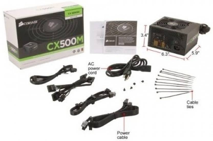 Corsair CX500M 500 Watts PSU - Corsair : Flipkart.com