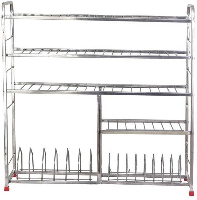 MAHARAJA Smart Modern Kitchen Rack Stand bigger size for Dishes-Plates ...