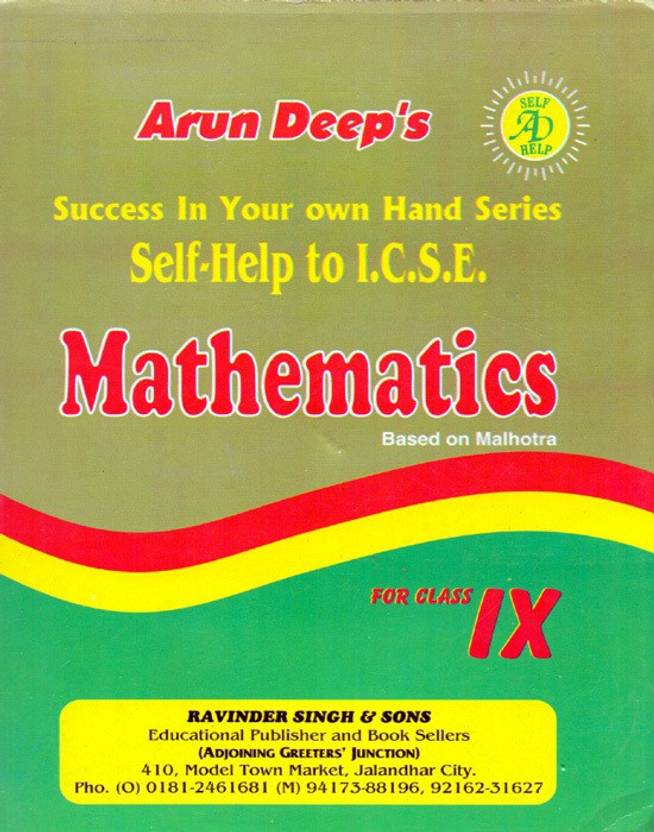 Arun Deep's Self-Help To I.C.S.E. Mathematics Class - 9: Buy Arun Deep ... Arun Deep's Self-Help To I.C.S.E. Mathematics Class - 9: Buy Arun Deep ...