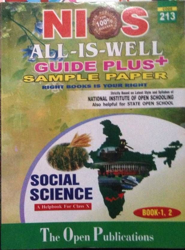 NIOS All Is Well Guide + Sample Paper Social Science Class 10th (213): Buy NIOS All Is Well ...