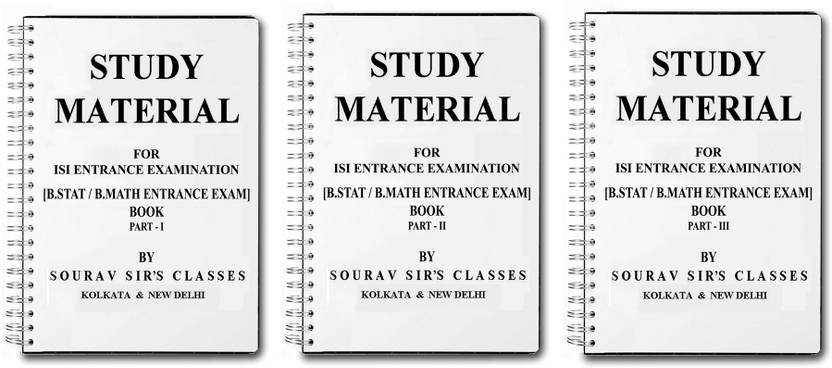Study Material For Isi Entrance Examination B.Stat , B.Math: Buy Study ...