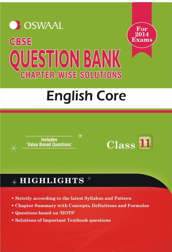 Oswaal CBSE Question Bank Chapter-Wise Solutions For Class 11 English Core: Buy Oswaal CBSE ...