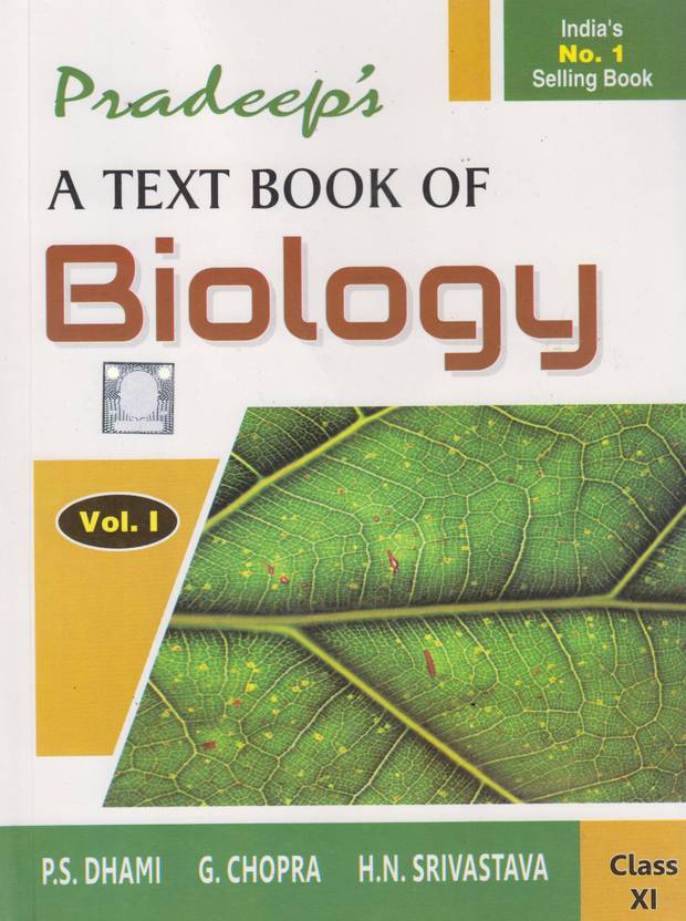 Pradeep's A Text Book Of Biology With Value Based Questions Class-XI ...