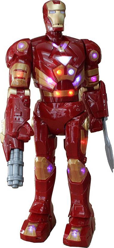ADRAXX Large RC Dancing, Talking And Walking Ironman Robot Toy - Large ...