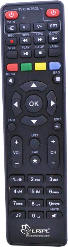 LRIPL GTPL CABLE HD SET TOP BOX GTPL HD STB Remote Controller - LRIPL ...