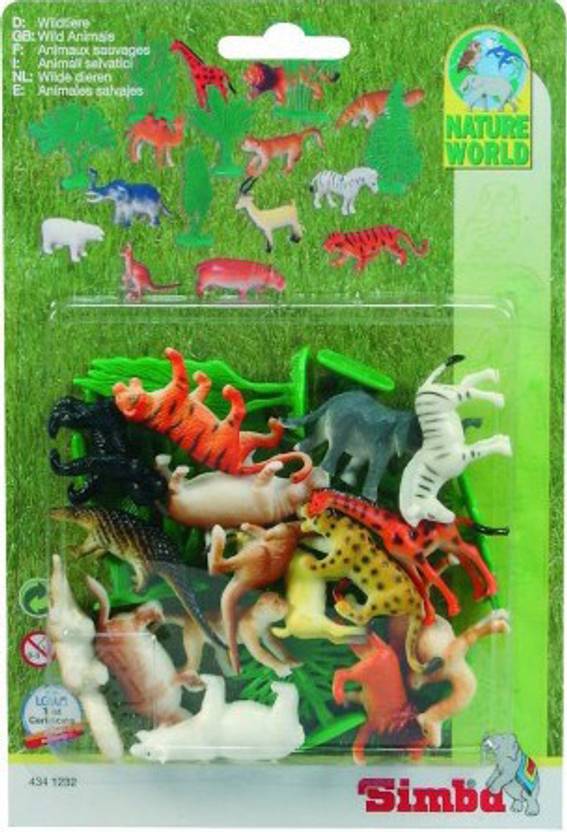 SIMBA Nature World Zoo Set Plastic Zoo Animal Play Set - Nature World ...