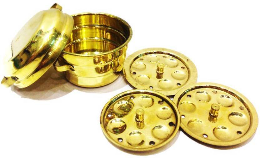 Desi Toys Desi Toys Brass Idli making vessels pretend play set, Pital ...