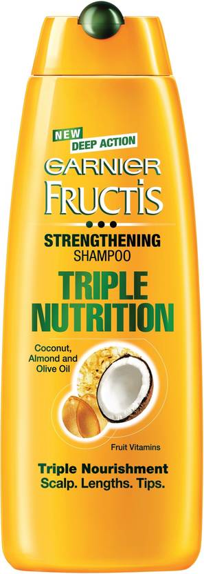GARNIER Fructis Triple Nutrition Strengthening Shampoo - Price in India ...