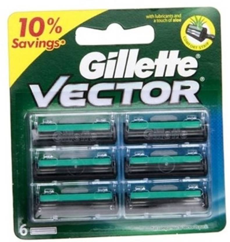 Gillette Vector Plus - 6 Cartridges - Price in India, Buy Gillette ...