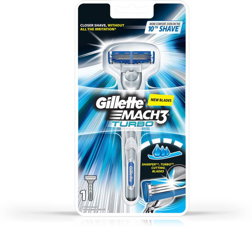 Gillette Mach 3 Turbo Razor - Price in India, Buy Gillette Mach 3 Turbo ...