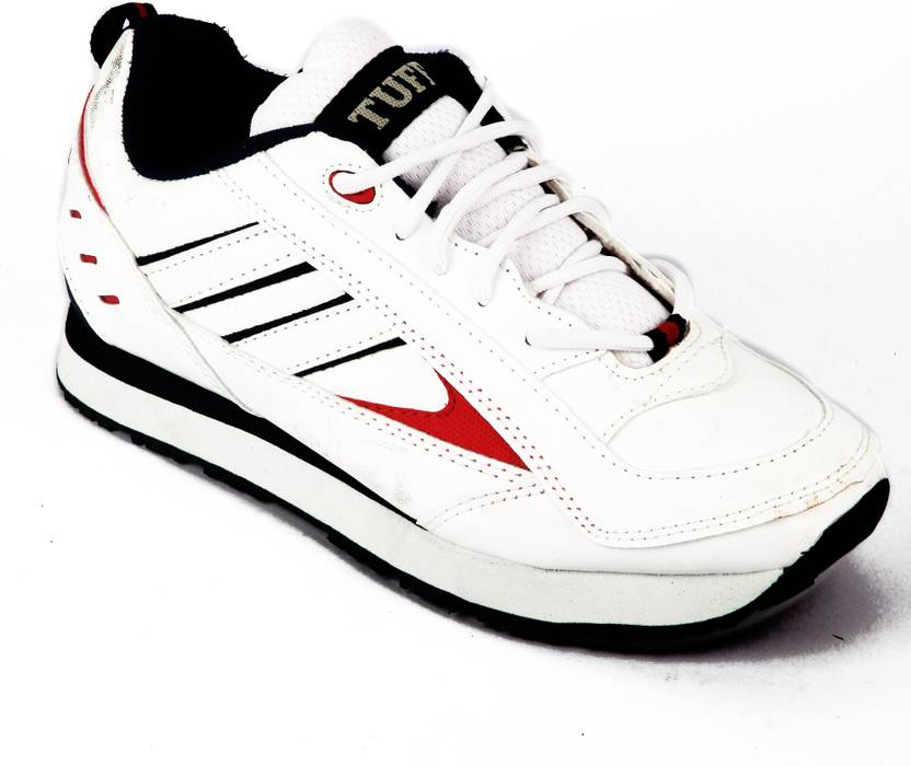Tuffs White Sports Running Shoes For Men - Buy White Color Tuffs White ...