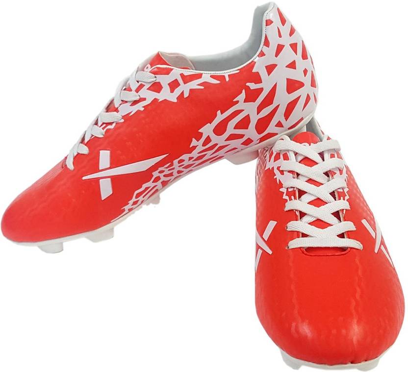 VECTOR X Football Shoes For Men - Buy White, Red Color VECTOR X ...