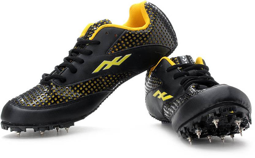NIVIA Skylight Running Spikes For Men - Buy Yellow, Black Color NIVIA ...
